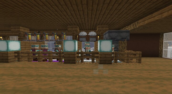 large cottage community center. Minecraft Map