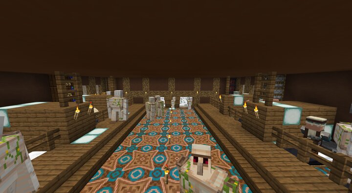 large cottage community center. Minecraft Map