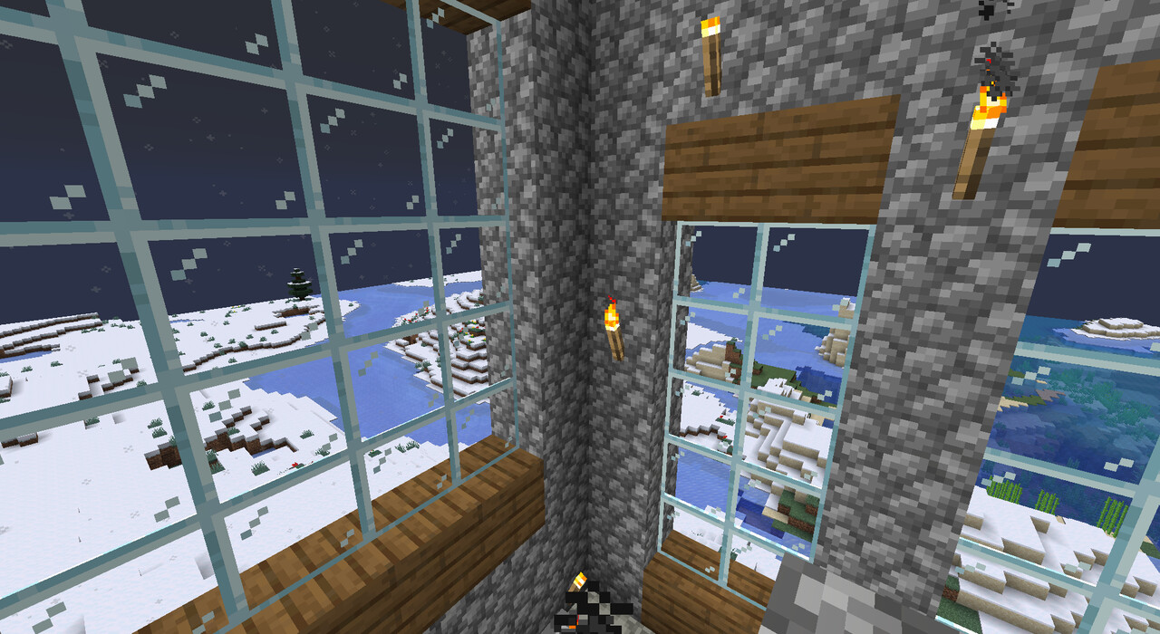 large cottage community center. Minecraft Map