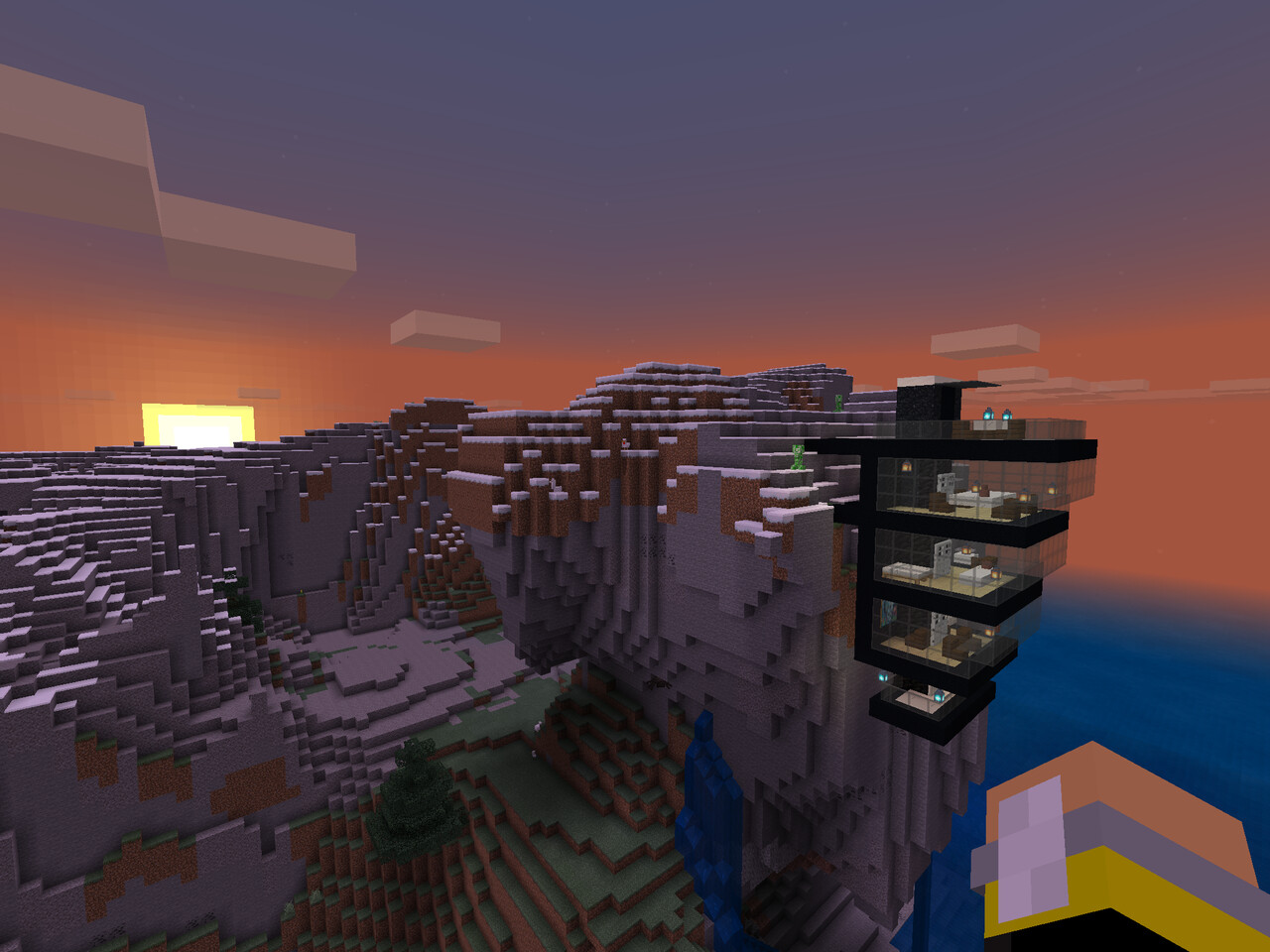 Cliffside house (interior) Minecraft Map