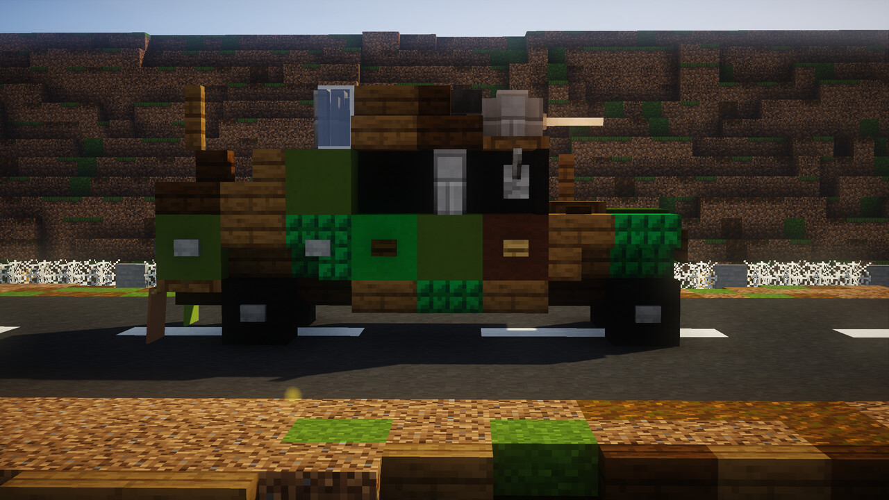 1,5:1 Humvee Browning M2, Desert + Woodland Camouflage Minecraft Map