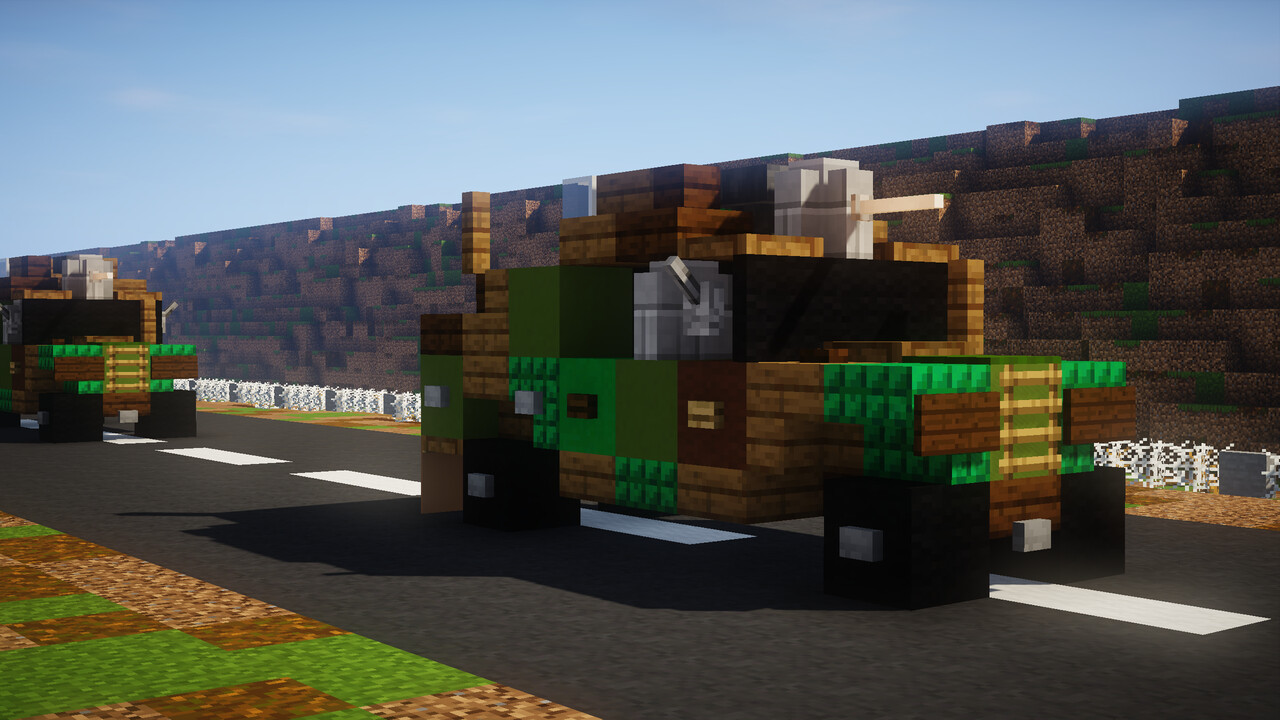 1,5:1 Humvee Browning M2, Desert + Woodland Camouflage Minecraft Map