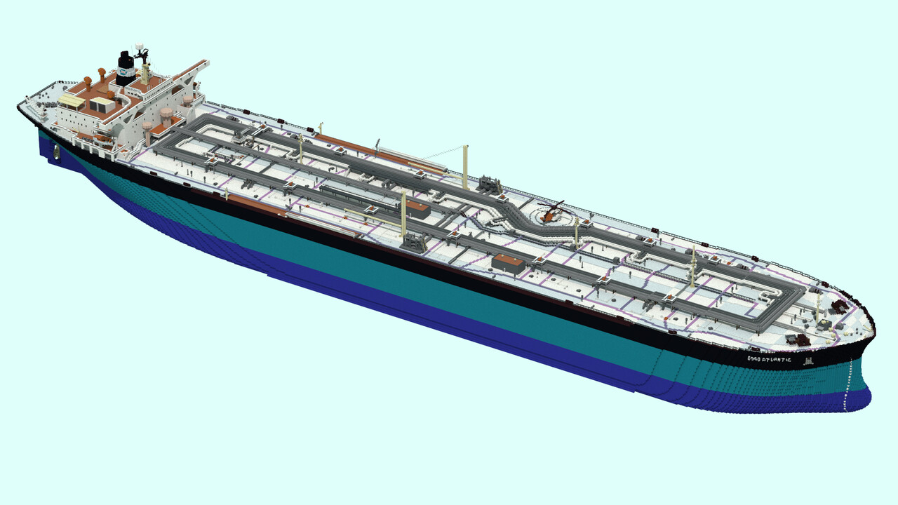 Esso Atlantic Supertanker Minecraft Map