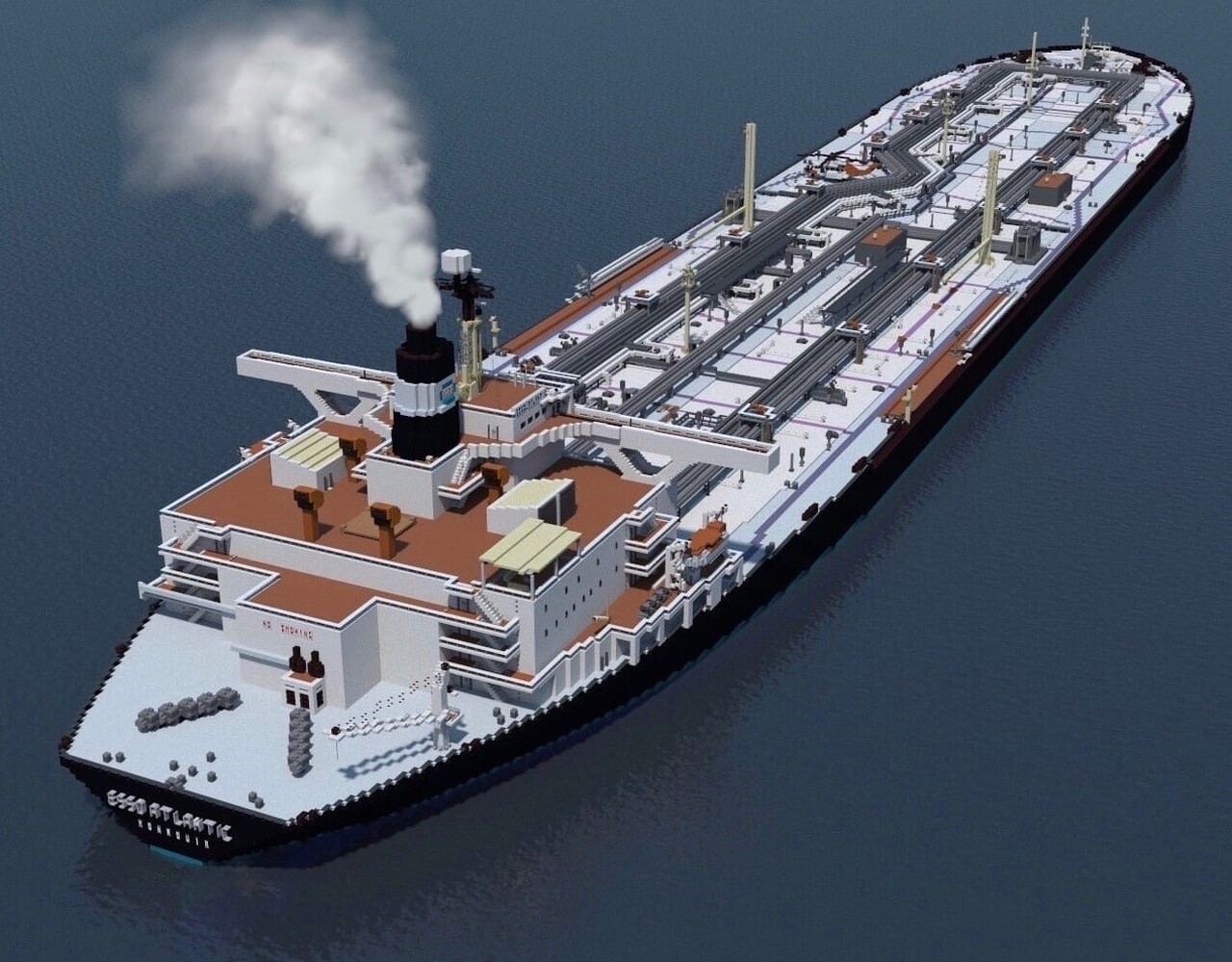 Esso Atlantic Supertanker Minecraft Map
