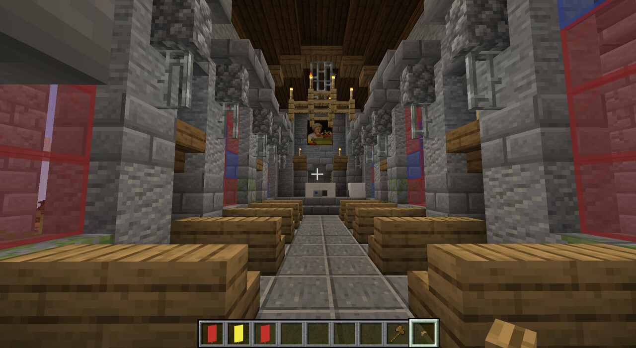 medieval church - église médiévale - mittelalterliche Kirche Minecraft Map
