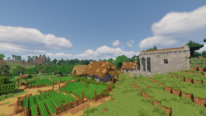 Conkordian Settlement with Temple Minecraft Map