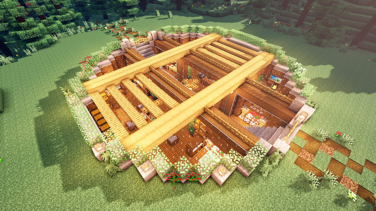 Minecraft: How To Build a Large Circular Underground Base Minecraft Map