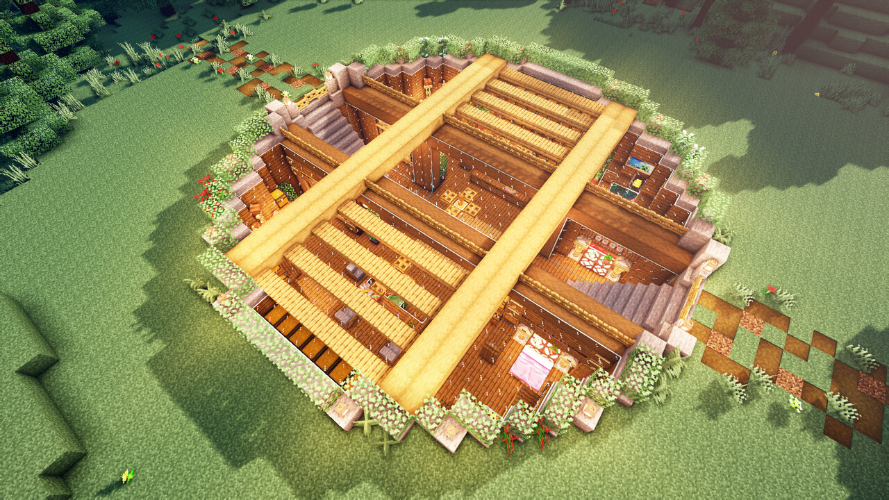 Minecraft: How To Build a Large Circular Underground Base Minecraft Map