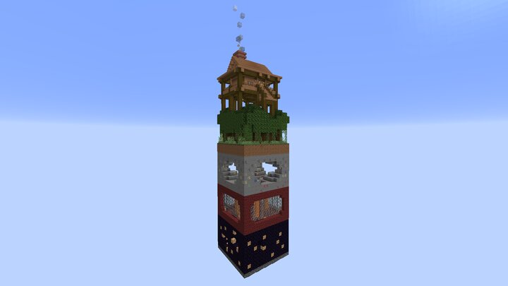 Layered (One Chunk Challenge) Minecraft Map