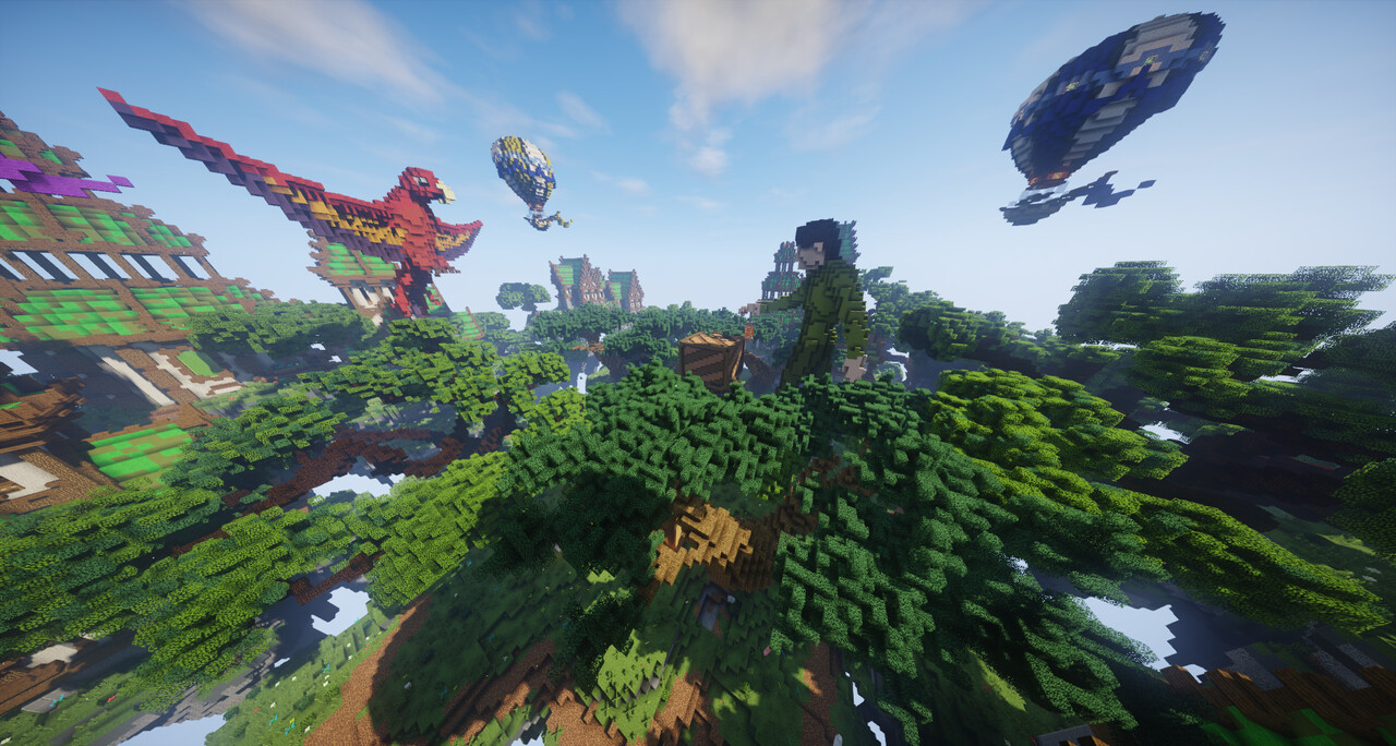 ⭐ EXCLUSIVE ⭐ SkyBlock / Hub - AliensBuilds 🏫 Minecraft Map