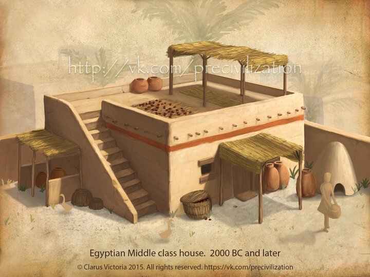 Egyptian Middle-Class House Minecraft Map