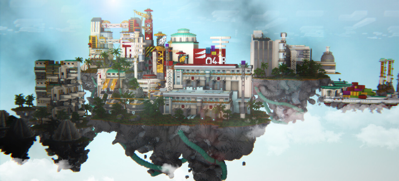 04-B | Industrial Floating Islands Minecraft Map