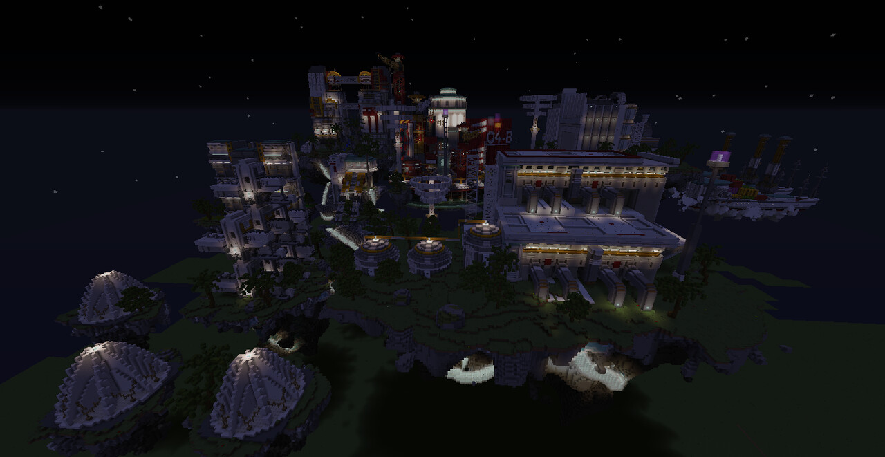 04-B | Industrial Floating Islands Minecraft Map