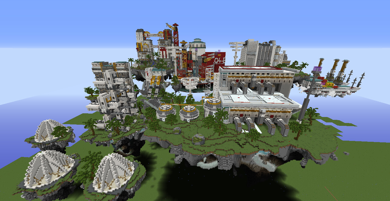 04-B | Industrial Floating Islands Minecraft Map
