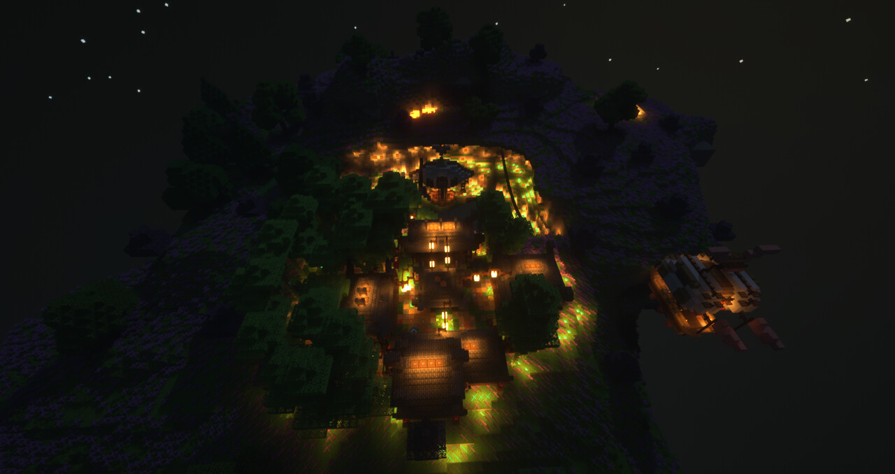 Floating Island Village Minecraft Map