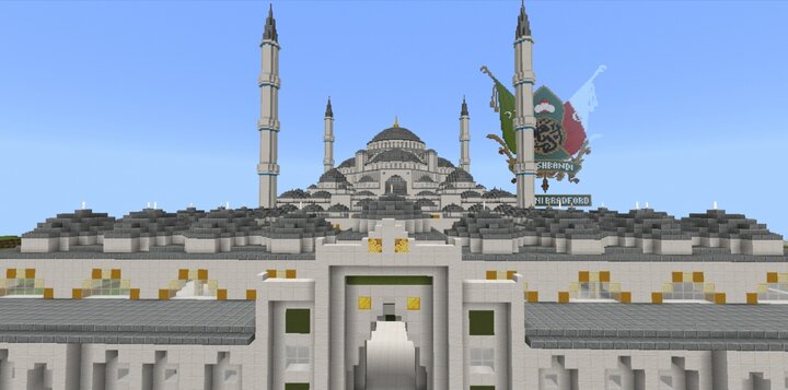 Best Modernized Ottoman Mosque | Minecraft Creation | Camlica Camii ...