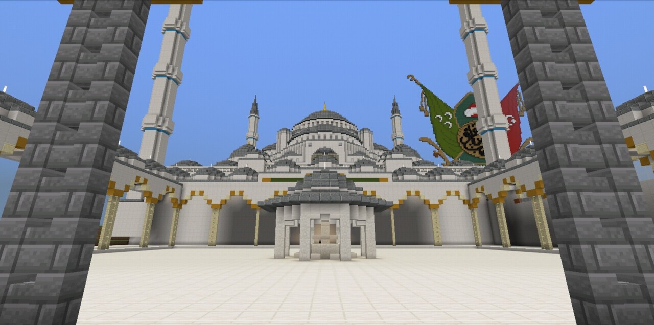 Best Modernized Ottoman Mosque | Minecraft Creation | Camlica Camii ...