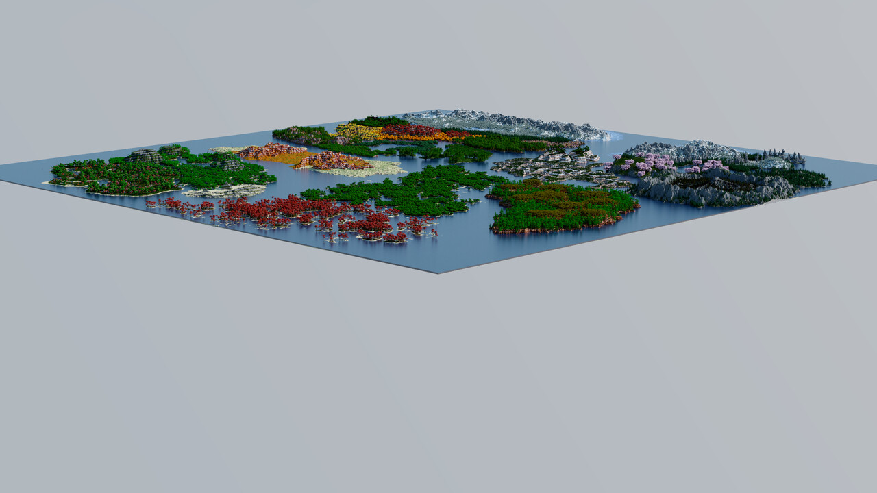 The World of Aeklobis (10k x 10k Custom Terrain) Minecraft Map