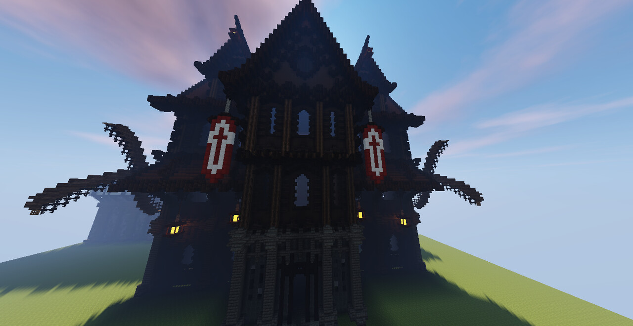 medieval steampunk-style house Minecraft Map