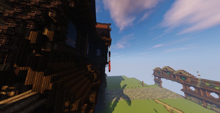 medieval steampunk-style house Minecraft Map