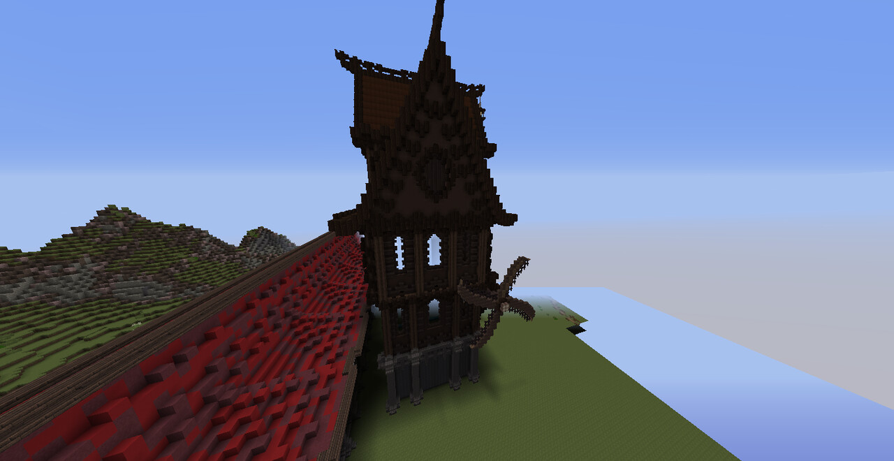 medieval steampunk-style house Minecraft Map