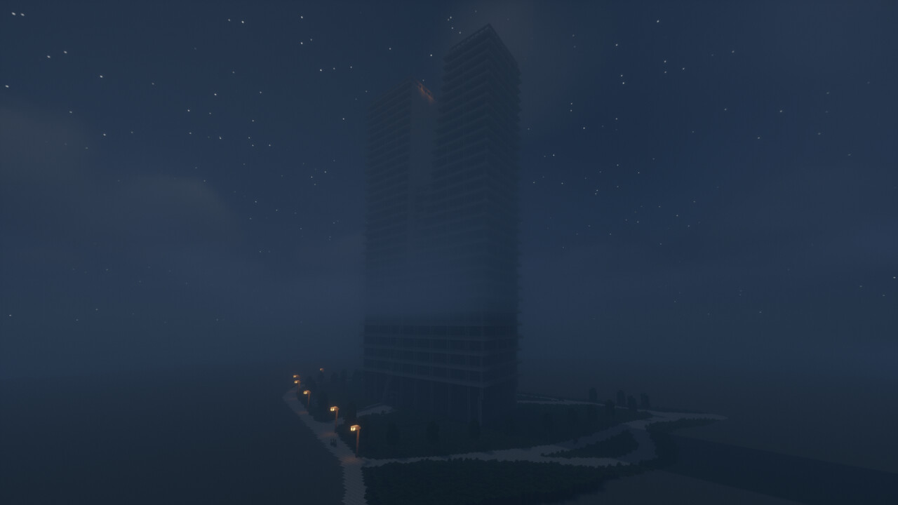 V Tower | Modern Prague Skyscraper Minecraft Map