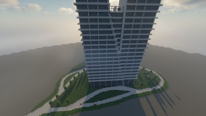 V Tower | Modern Prague Skyscraper Minecraft Map