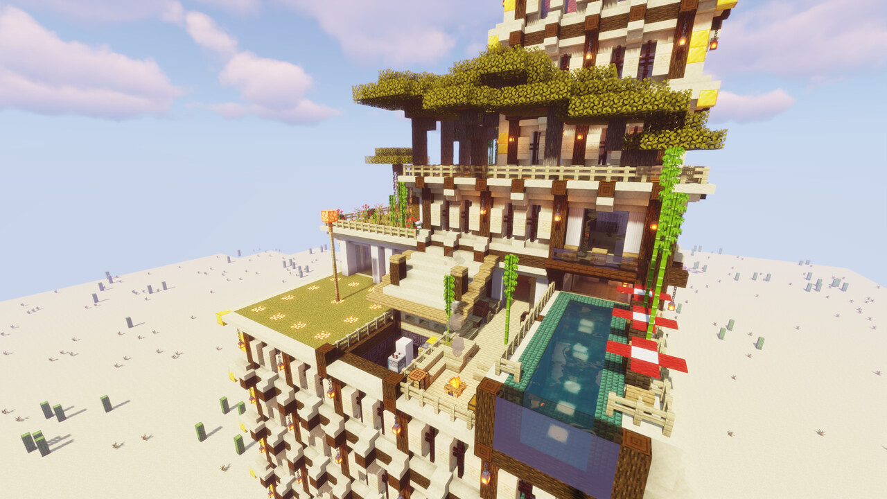 An Awesome Hotel with a lot going on! Minecraft Map