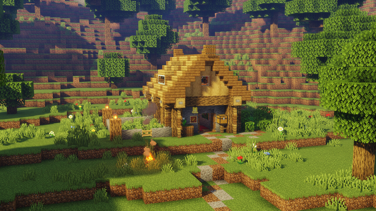 Small Rabbit Farmhouse Minecraft Map