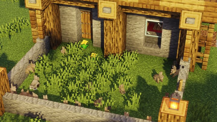Small Rabbit Farmhouse Minecraft Map