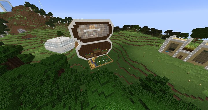 Double Oval House Minecraft Map