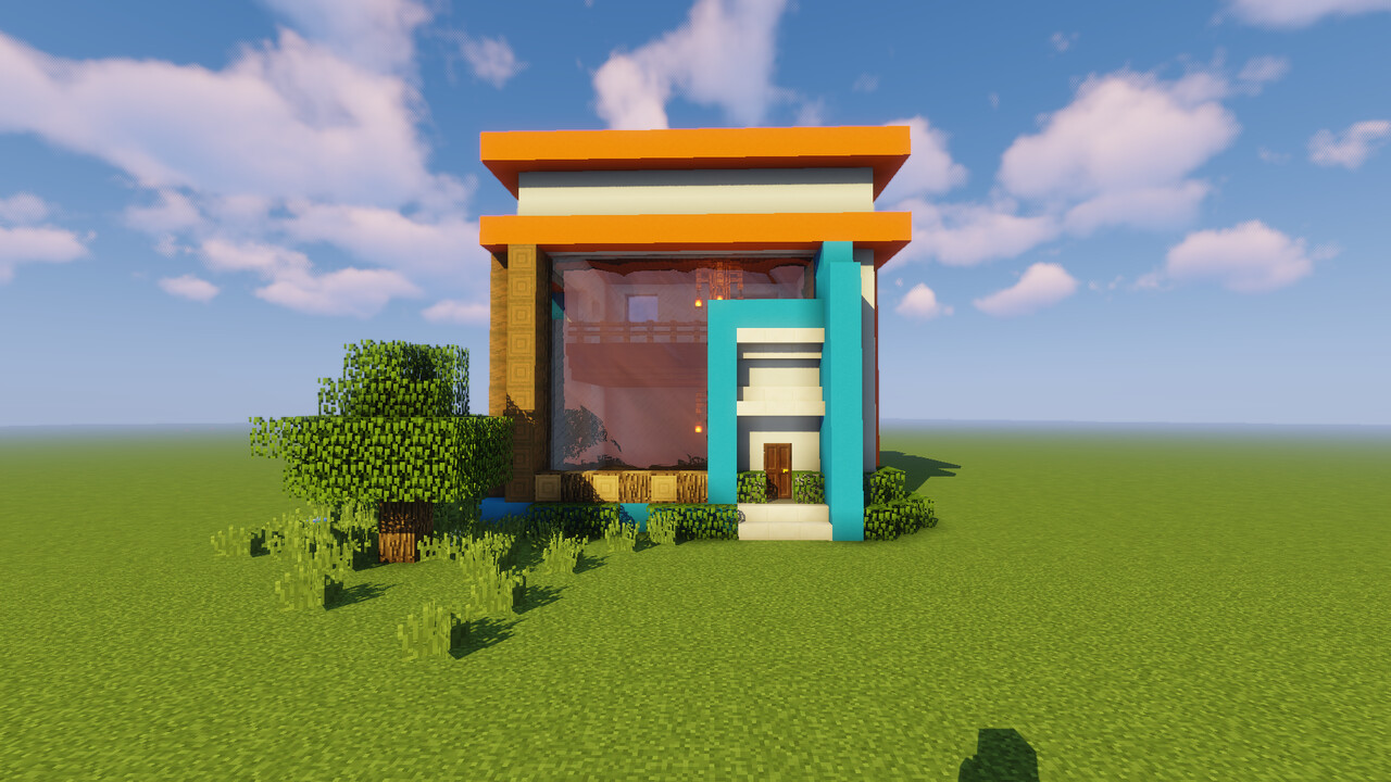 Cube House Modern Design Minecraft Map