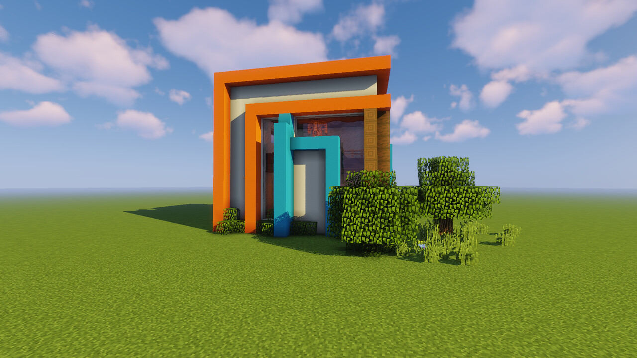 Cube House Modern Design Minecraft Map