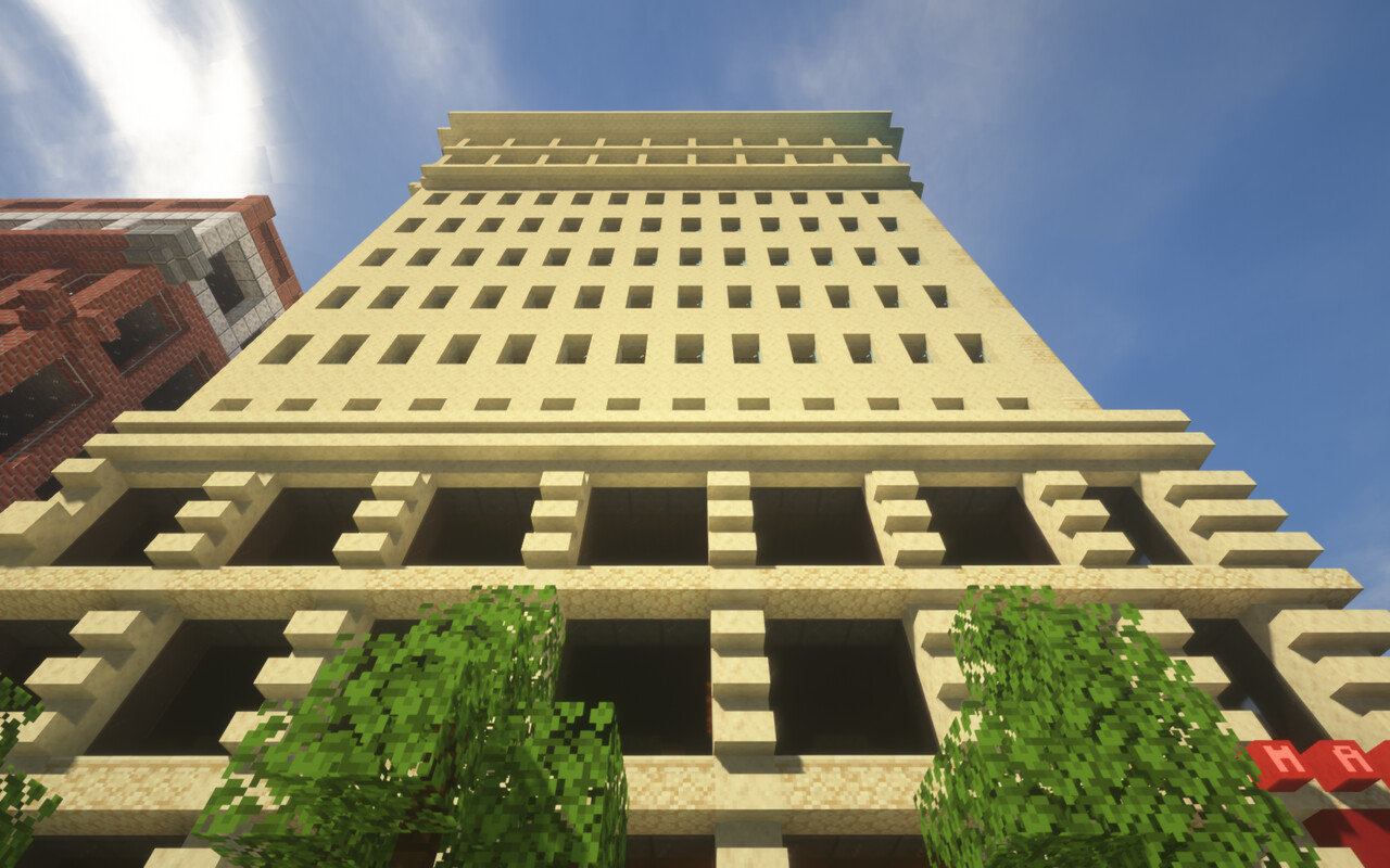 Art Deco multi-use building Minecraft Map