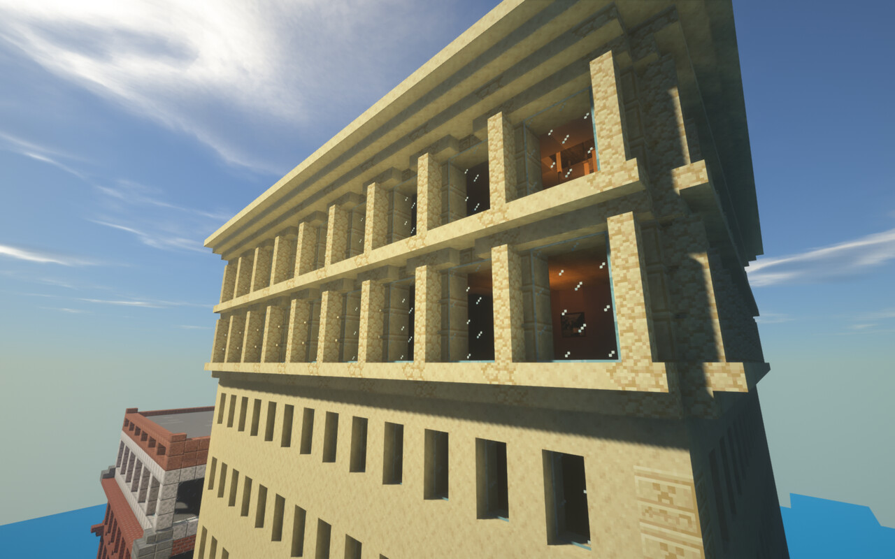 Art Deco multi-use building Minecraft Map