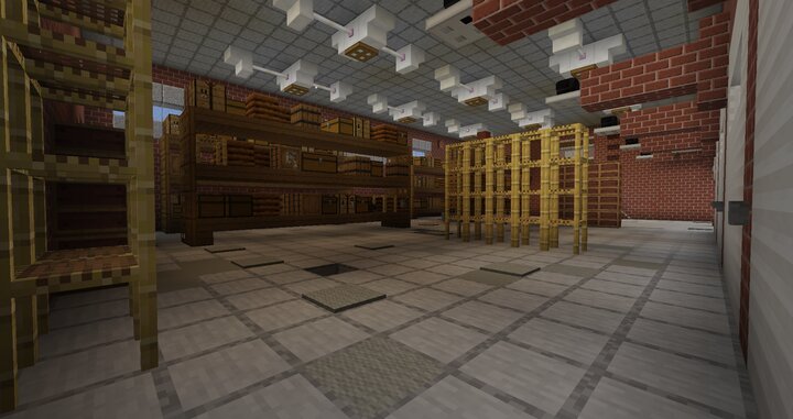 Small Warehouse with Office Minecraft Map