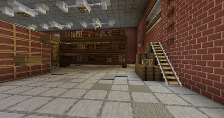 Small Warehouse with Office Minecraft Map