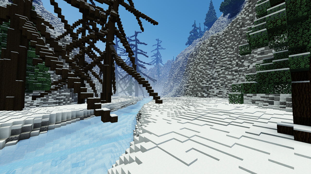 Snow island Minecraft Map