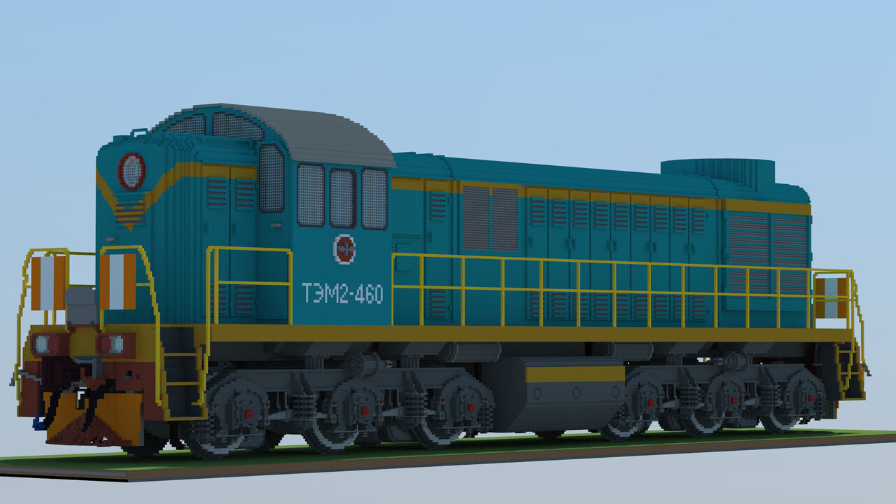 Soviet locomotives TE-series and TEM18DM Minecraft Map