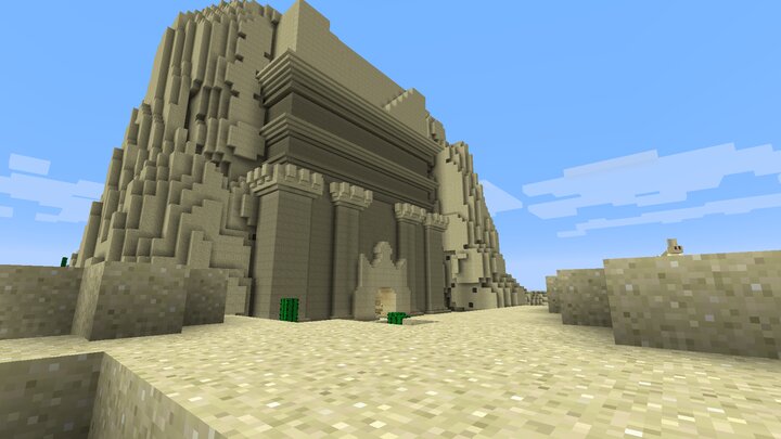Stone carved temple Minecraft Map