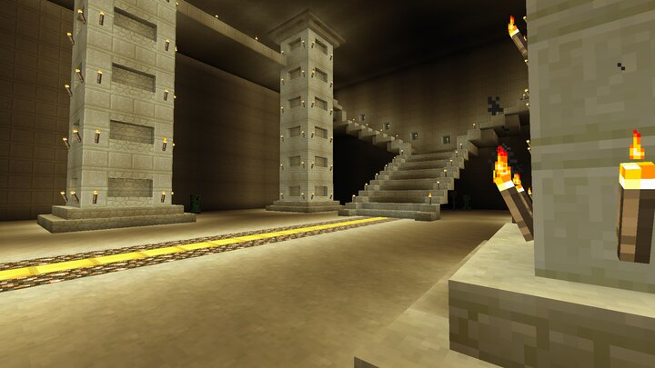 Stone carved temple Minecraft Map