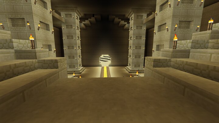 Stone carved temple Minecraft Map