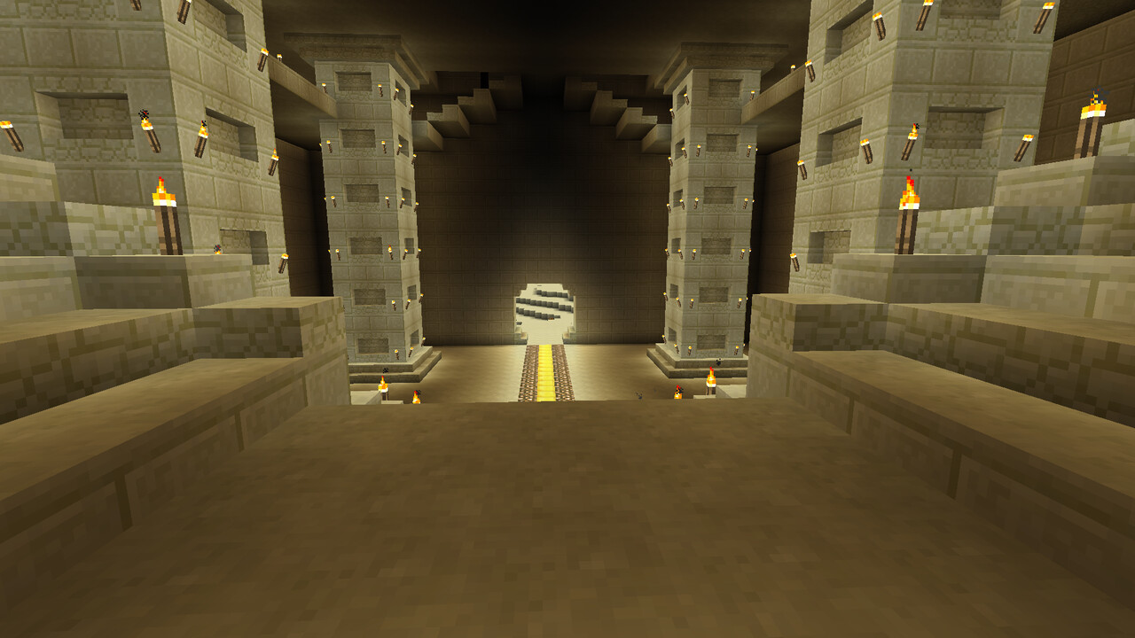 Stone carved temple Minecraft Map