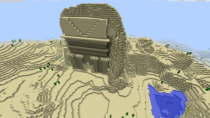 Stone carved temple Minecraft Map