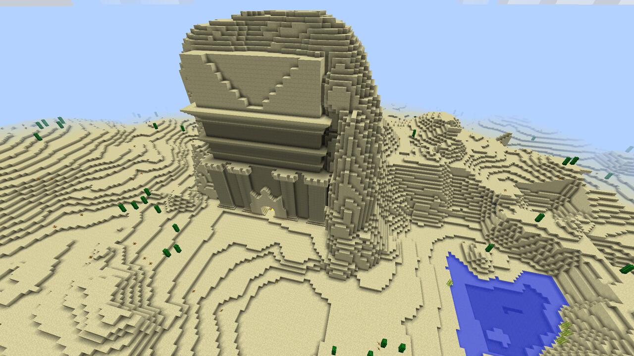 Stone carved temple Minecraft Map