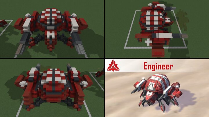 Supreme Commander 2 Cybran Nation Ground Units Minecraft Map