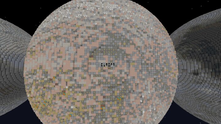 1.16 The Scale of the Major Moons in Minecraft Minecraft Map