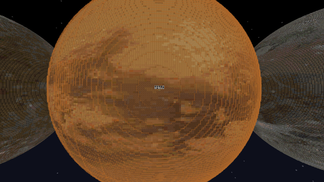 1.16 The Scale of the Major Moons in Minecraft Minecraft Map