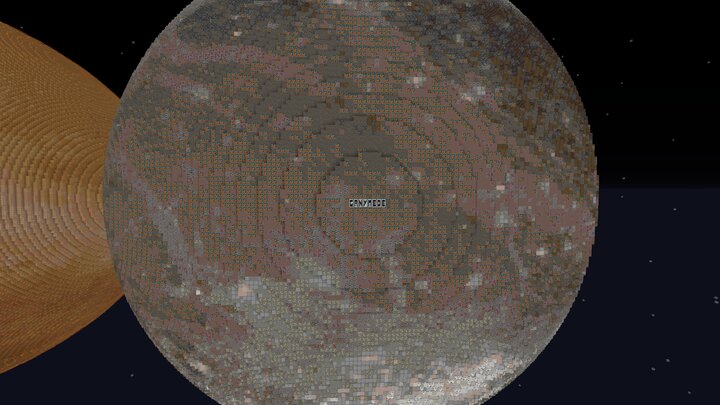 1.16 The Scale of the Major Moons in Minecraft Minecraft Map