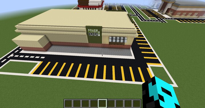 Part 3: Huge Buildings of Panera Bread, Chipotle, Panda Express Minecraft Map